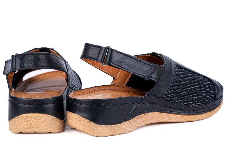 Sandały damskie na wysokie podbicie i tęgie stopy, ochraniające haluks ...