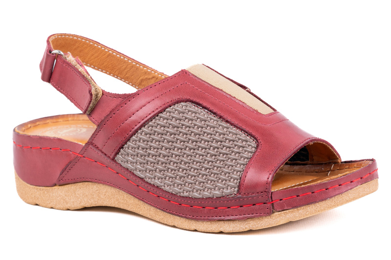 Sandały damskie na wysokie podbicie i tęgie stopy , ochraniające haluks ...